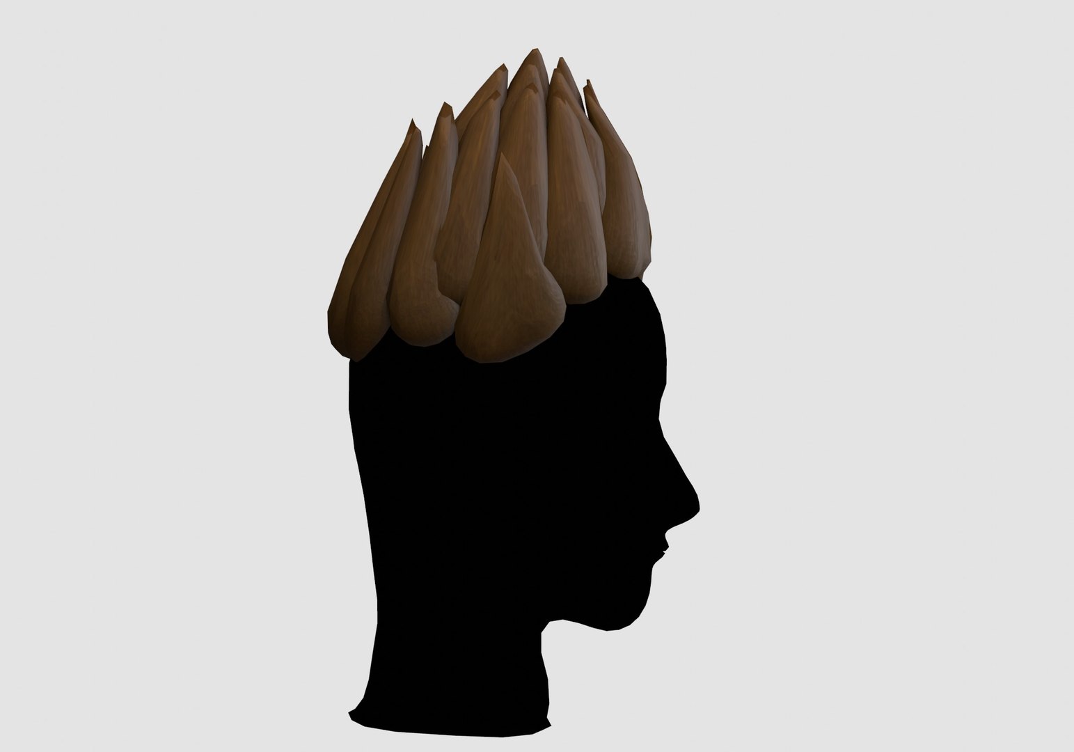 3D Up Sharp Hairstyle - TurboSquid 1931906
