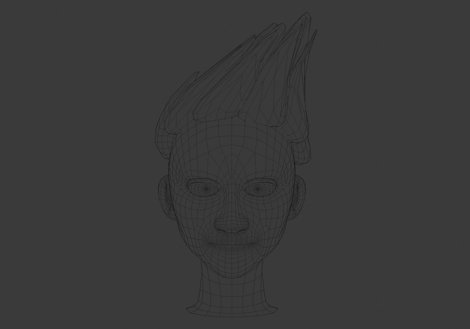 3D Up Sharp Hairstyle - TurboSquid 1931906