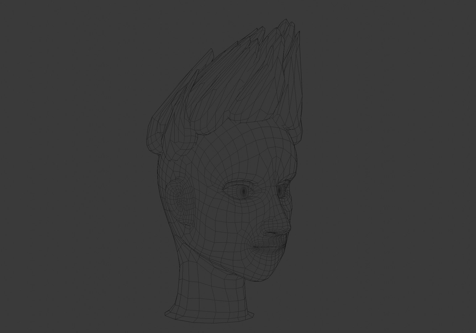 3D Up Sharp Hairstyle - TurboSquid 1931906