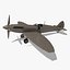 3d Model Plane Spitfire Supermarine