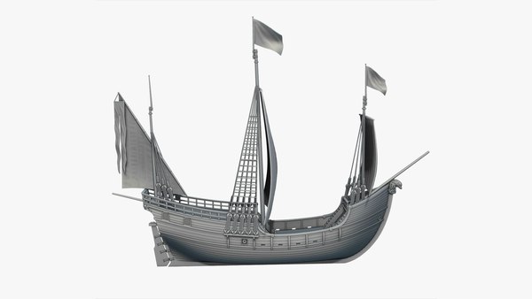Caravel Ship 3D print model model - TurboSquid 1955931