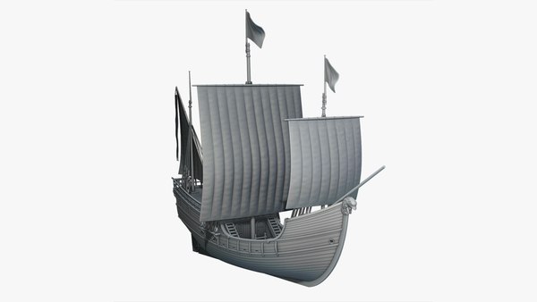 Caravel Ship 3D print model model - TurboSquid 1955931