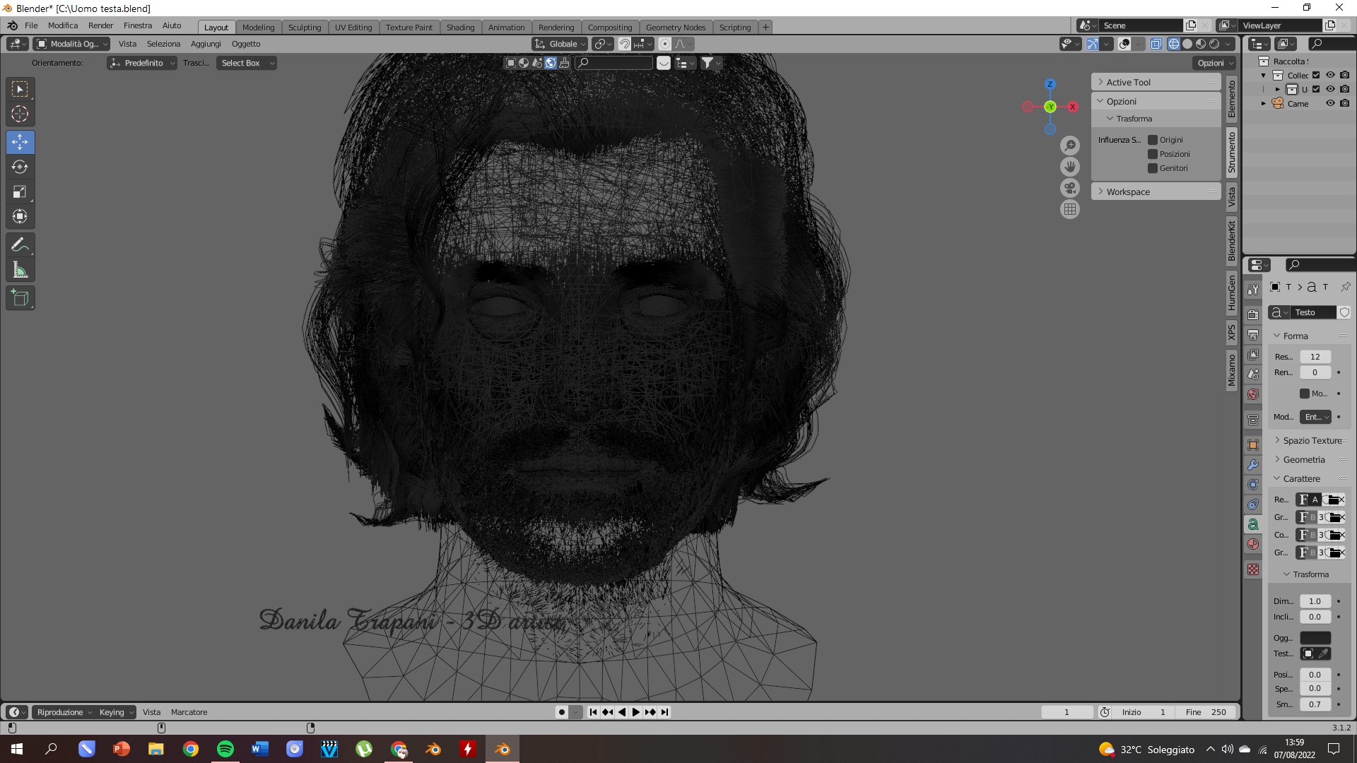 3D Man With Bite And Blood - TurboSquid 1940507