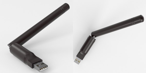 USB WiFi dongle antenna 3D model - TurboSquid 1759080