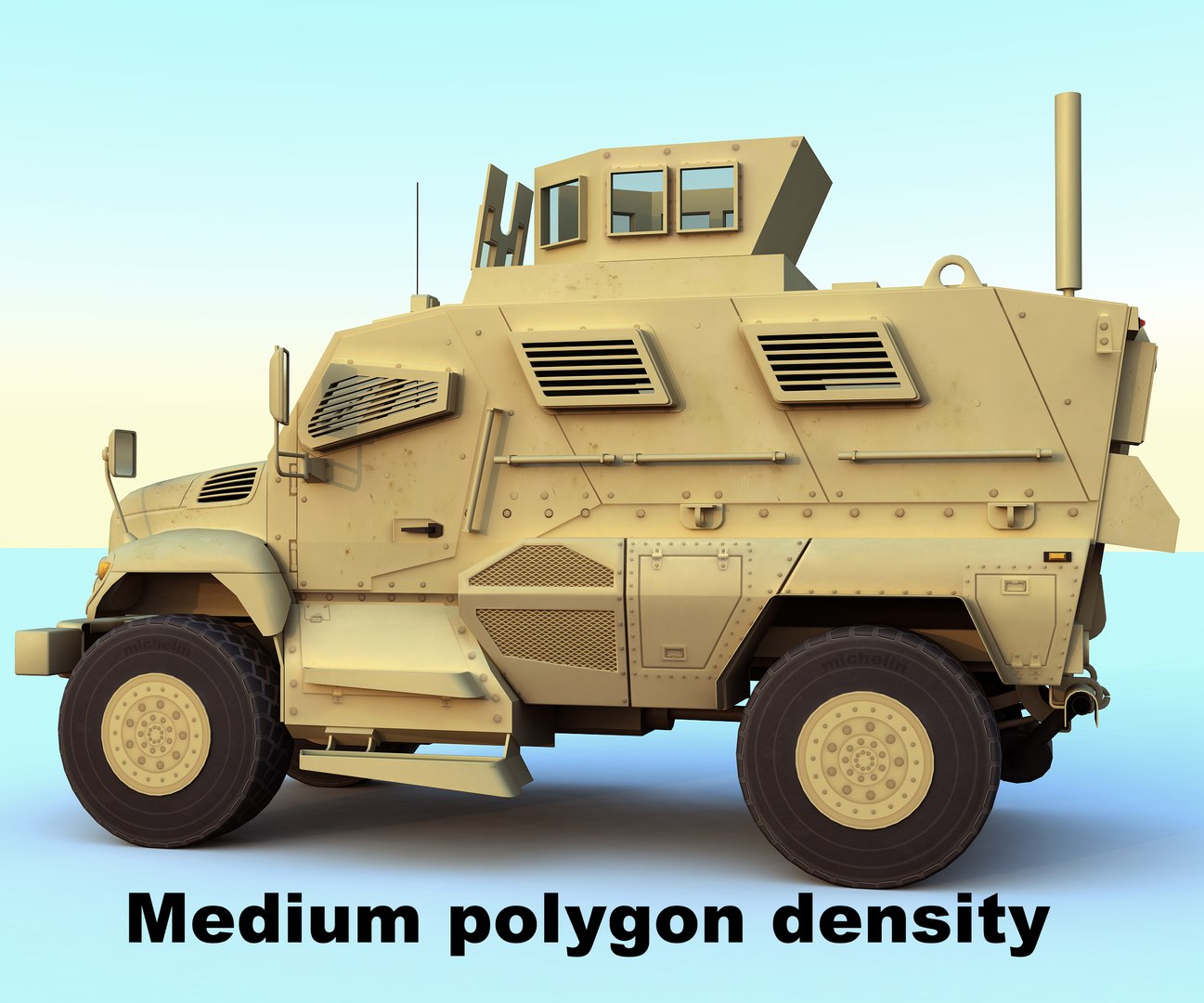 3d Maxxpro Mrap Vehicle Model