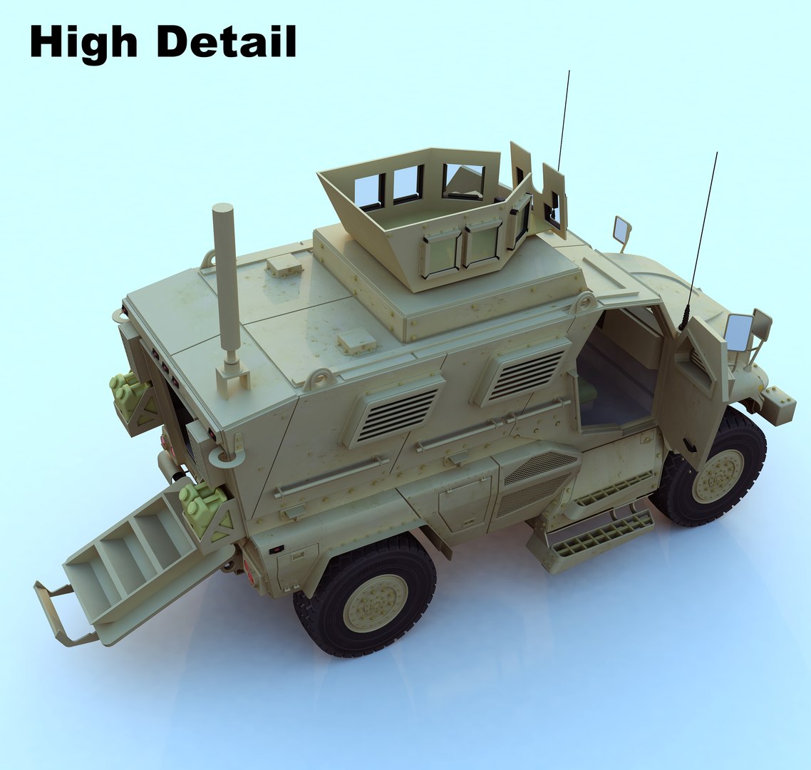 3d Maxxpro Mrap Vehicle Model