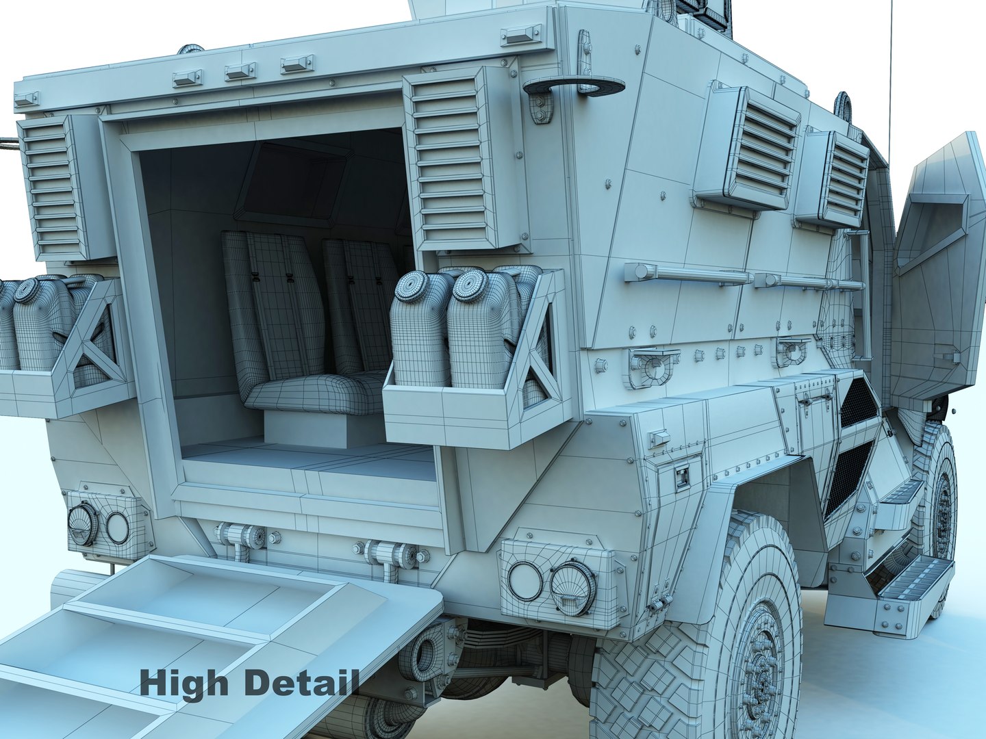 3d Maxxpro Mrap Vehicle Model