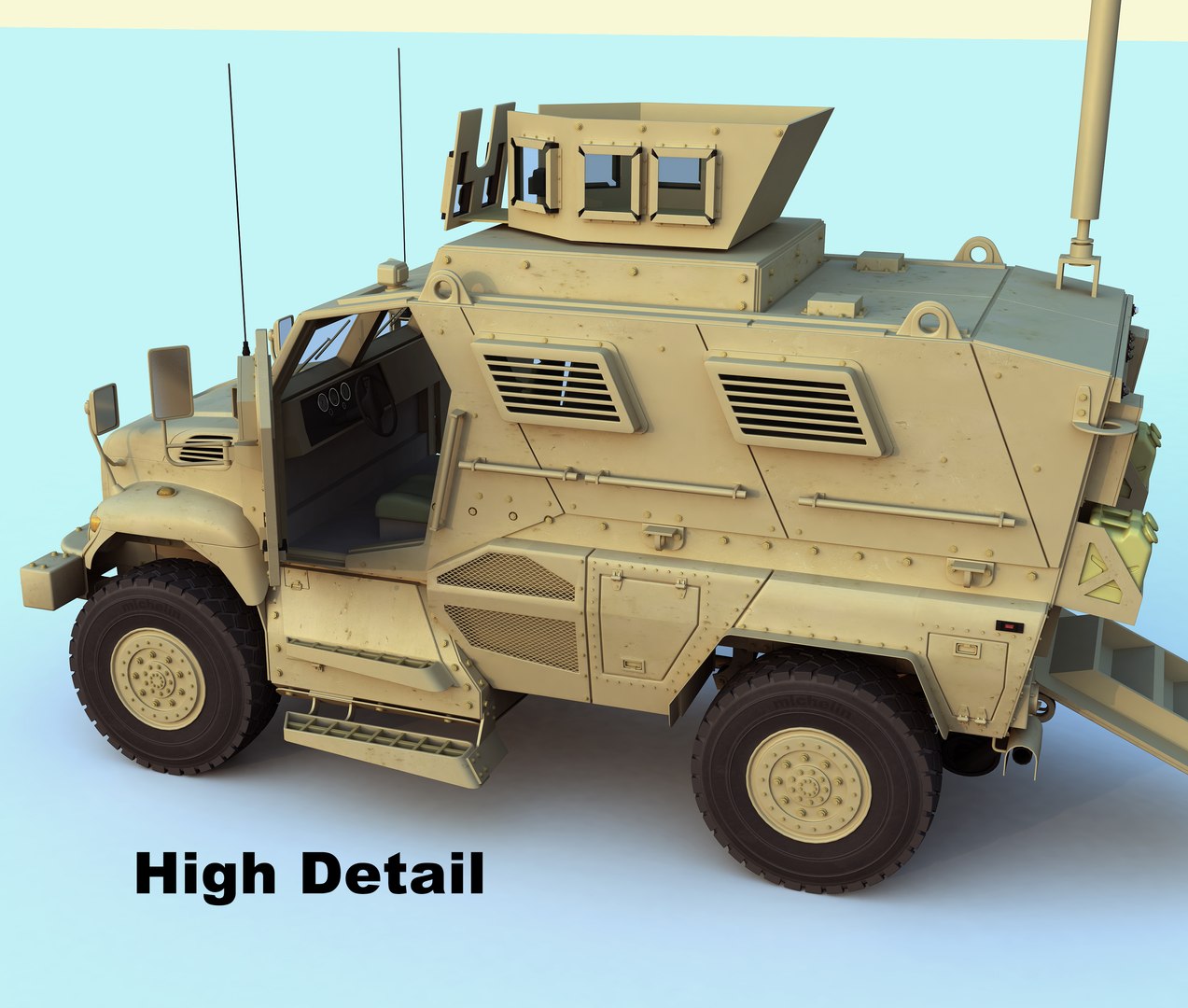 3d Maxxpro Mrap Vehicle Model
