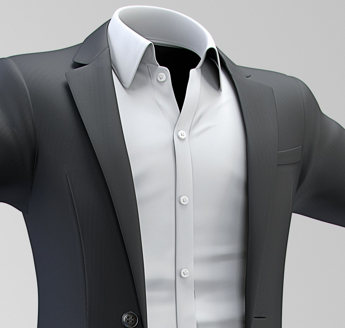 3D Men Suit Model - TurboSquid 1440669