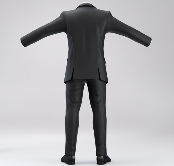 3D men suit model - TurboSquid 1440669