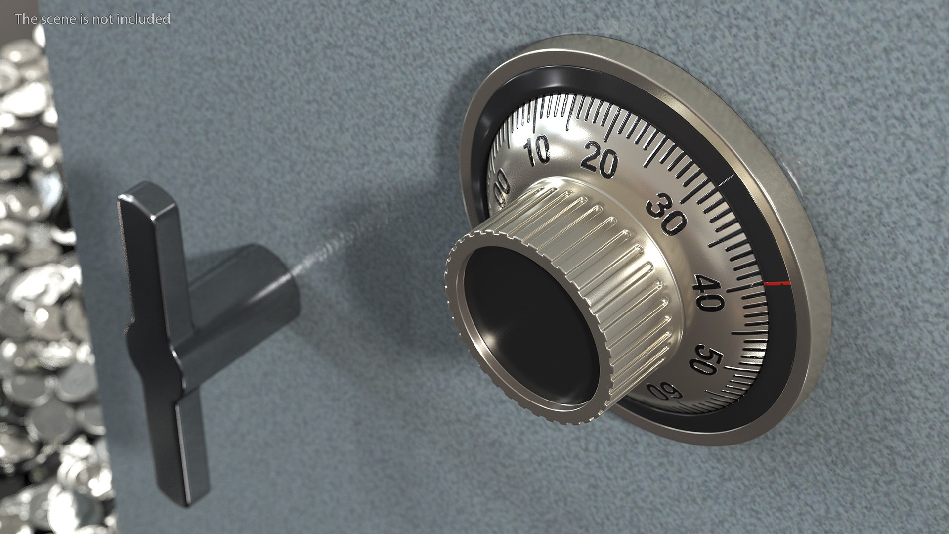 3D Vintage Mechanical Combination Lock - TurboSquid 1815191