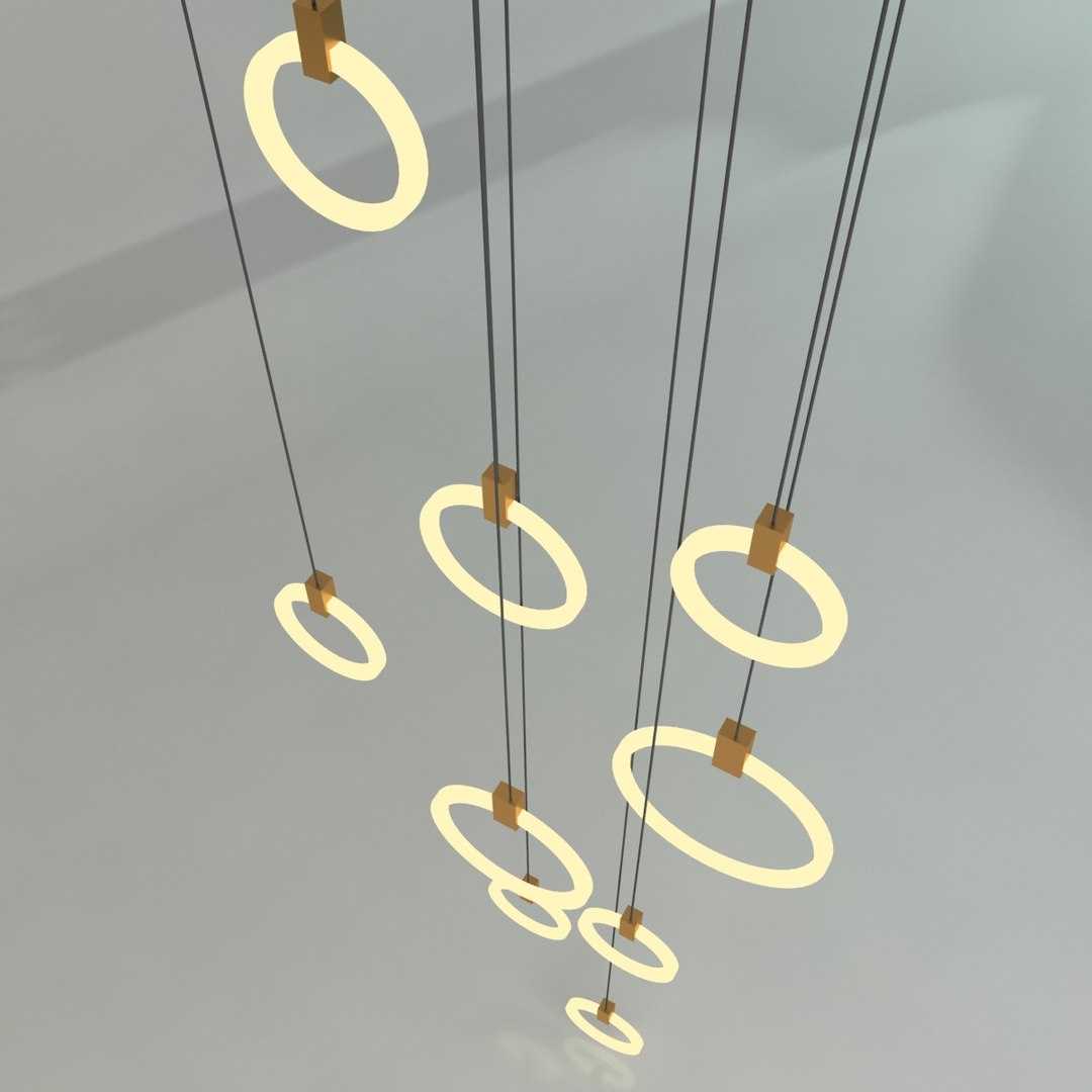 Circle Ring Lamp 3D Model - TurboSquid 1359979