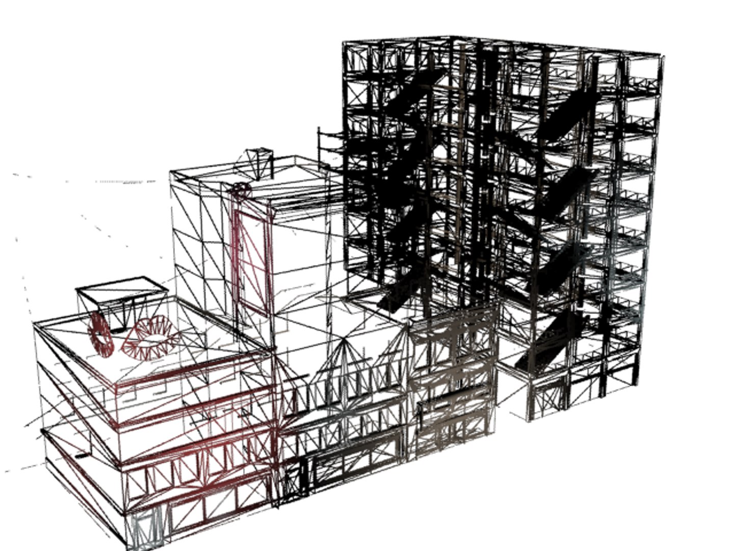 Building Render 3d Model