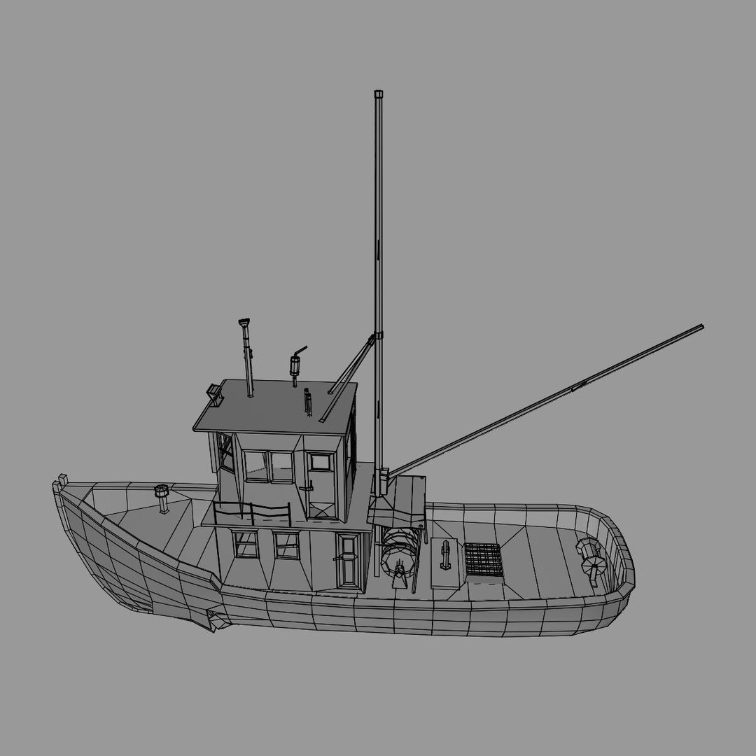 3d Oldmetalboat Metal Boat