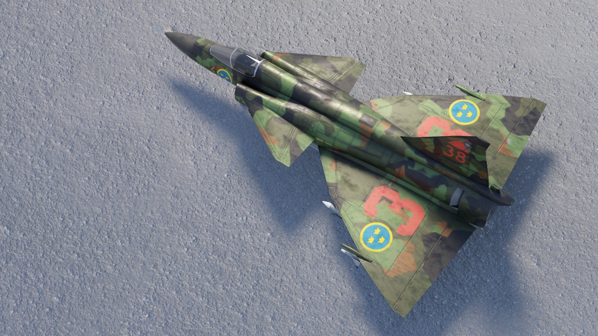 Saab JAS-37 Viggen 3D - TurboSquid 2072097