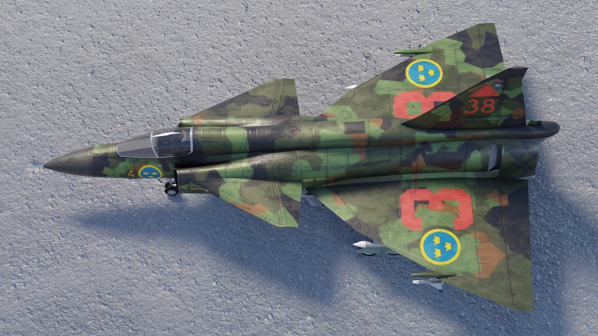 Saab JAS-37 Viggen 3D - TurboSquid 2072097