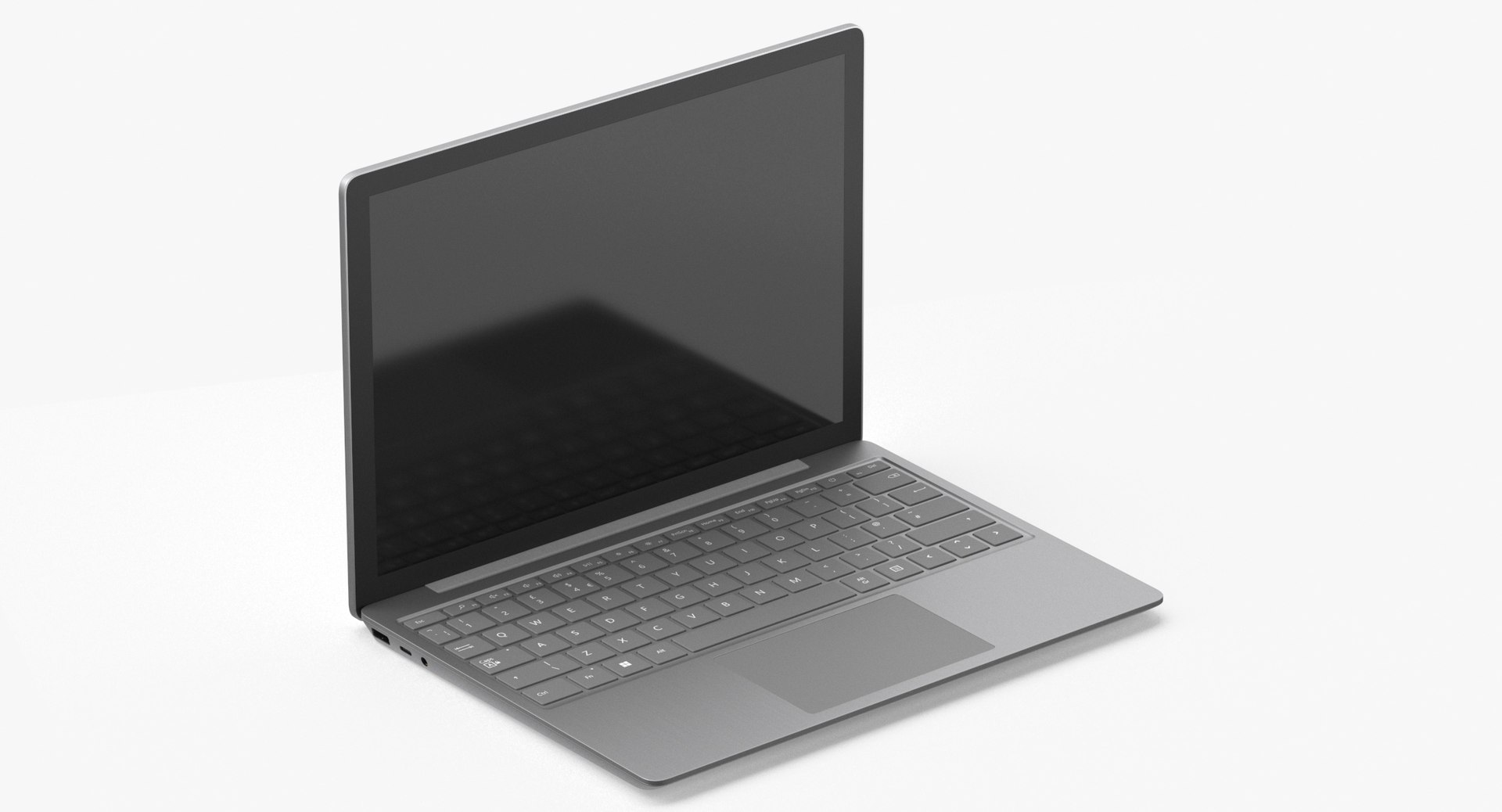 3D Computer Laptop Type 02 Device and Box Clean and Generic Label model ...