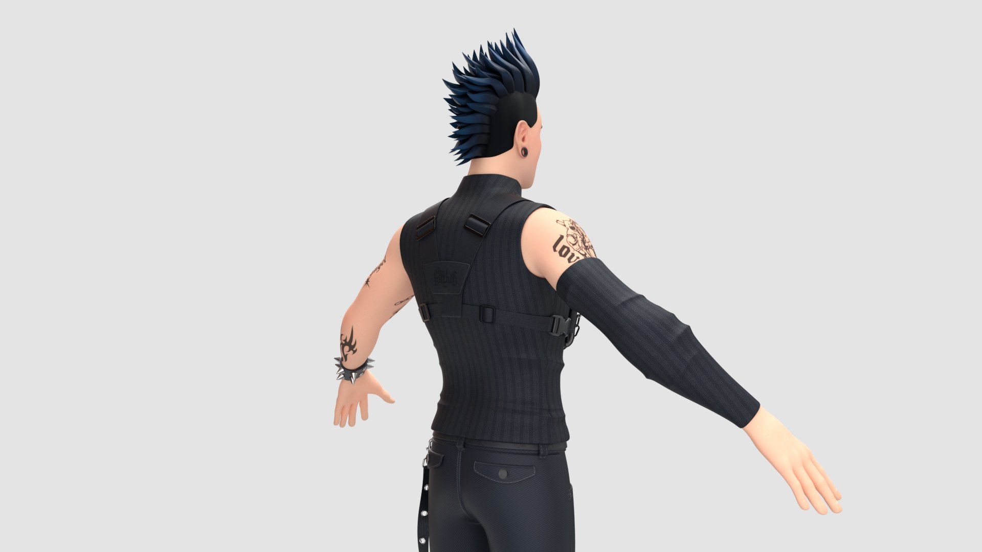 3D Punk Jason - TurboSquid 1986697