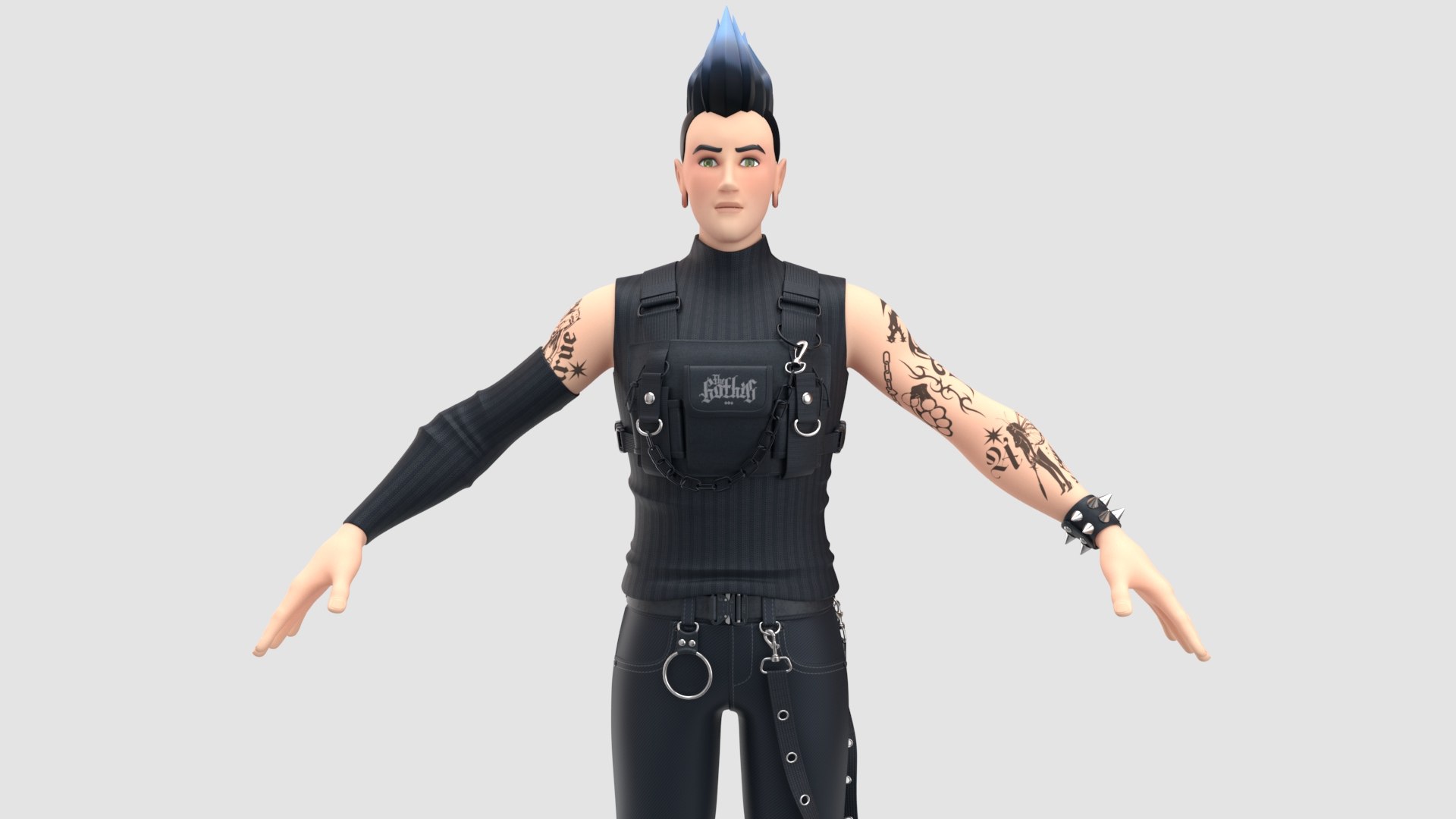 3D Punk Jason - TurboSquid 1986697