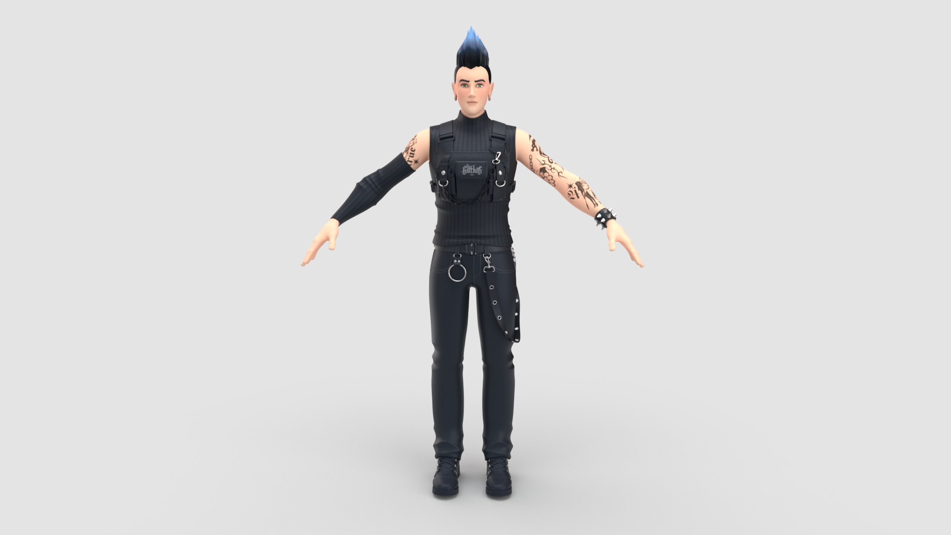 3D Punk Jason - TurboSquid 1986697