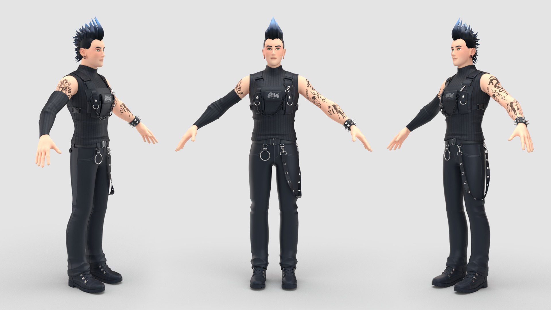 3D Punk Jason - TurboSquid 1986697