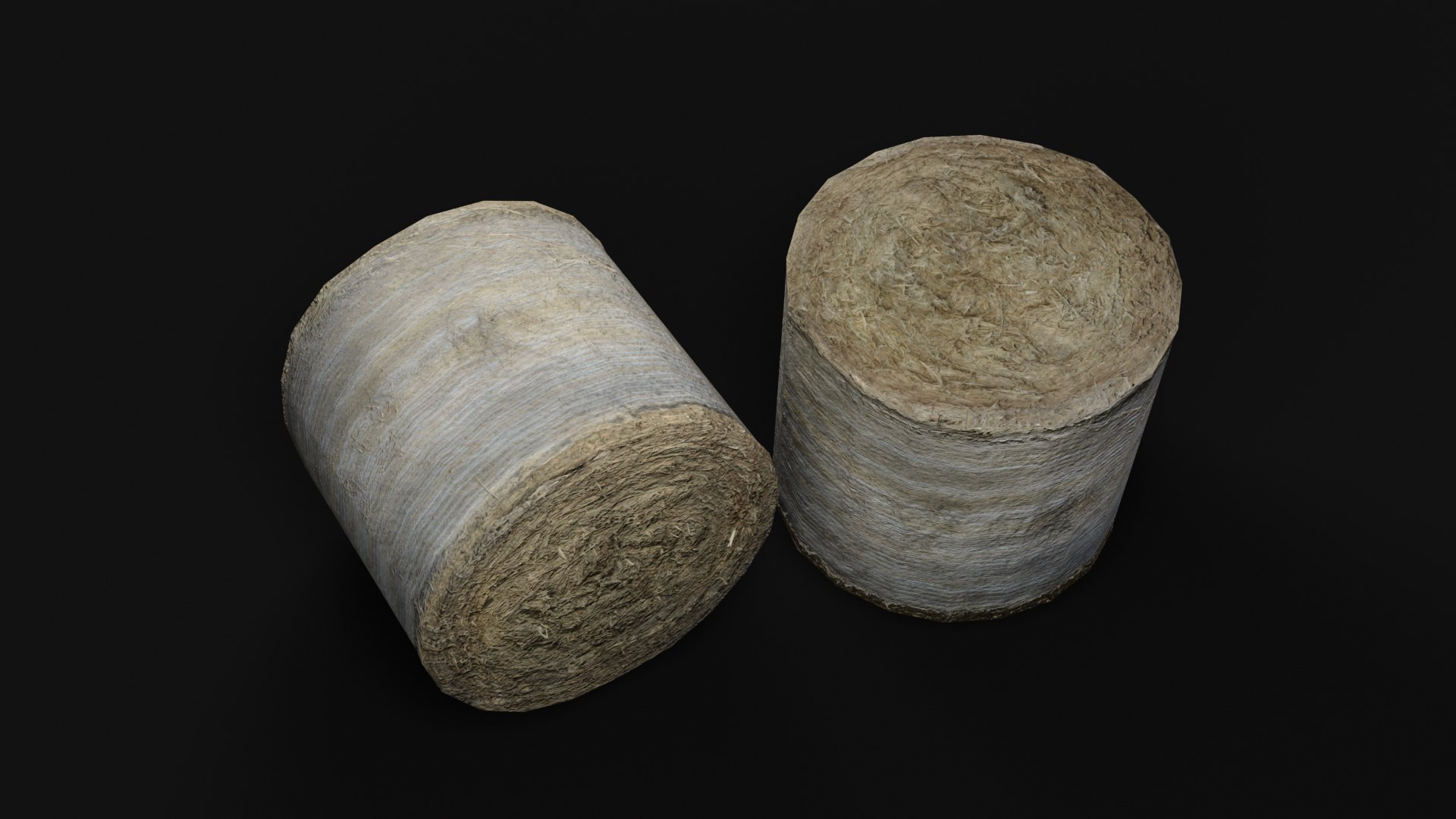 Hay Bale Round Low-poly PBR 3D Model - TurboSquid 2237272