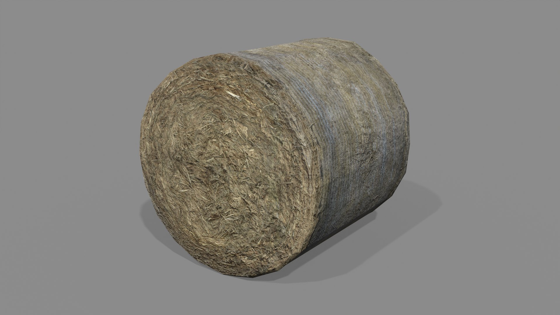 Hay Bale Round Low-poly PBR 3D Model - TurboSquid 2237272