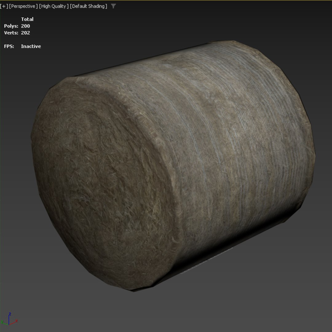 Hay Bale Round Low Poly Pbr 3d Model Turbosquid 2237272