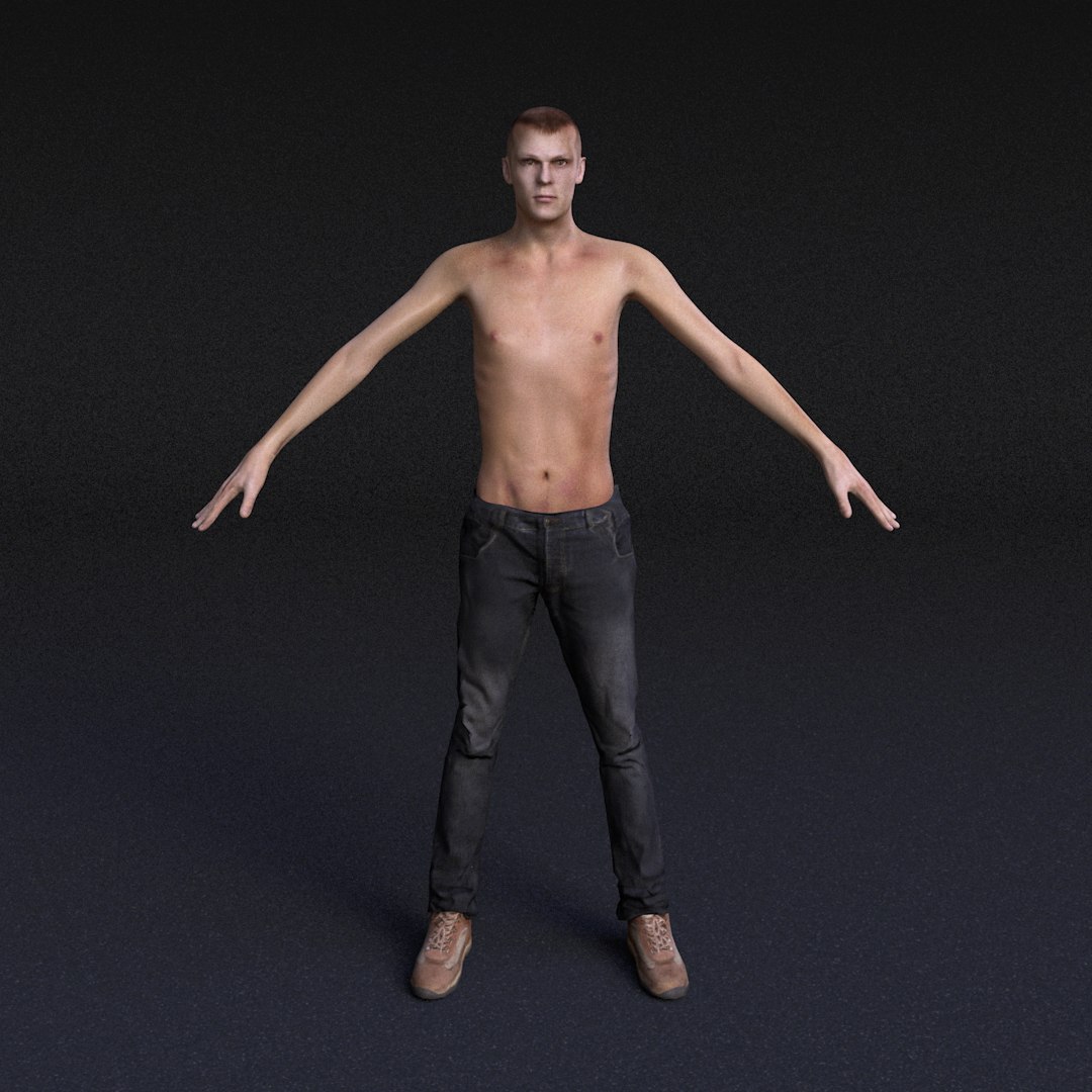 Character Male - Rigged 3d Model