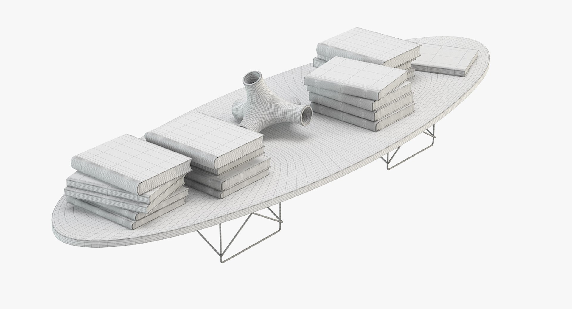 Elliptical Table Etr 3D Model - TurboSquid 1411917
