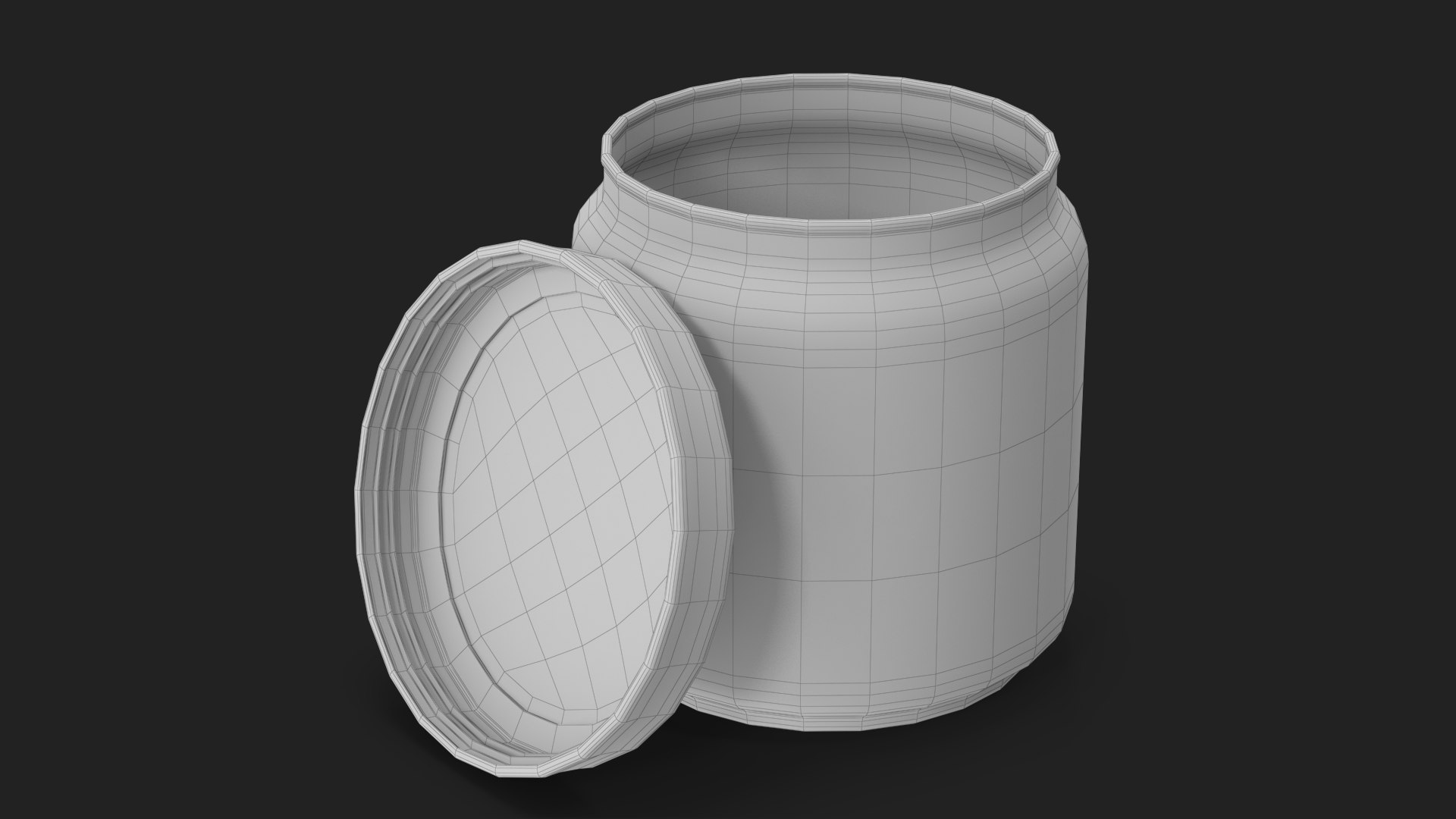 3D Glass Jar Metal Lid Model - TurboSquid 1644587