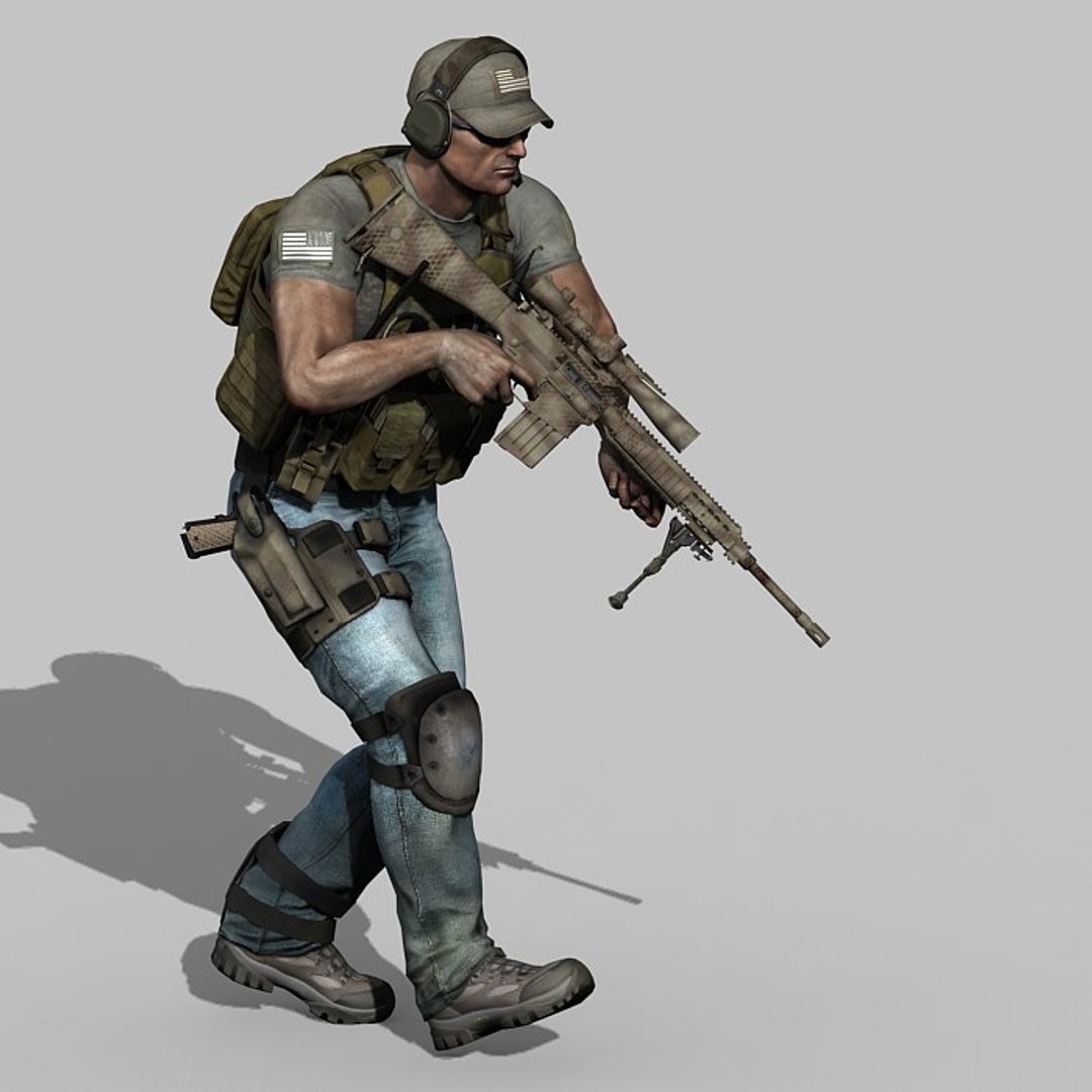 Xe Private Military Contractor 3d Model
