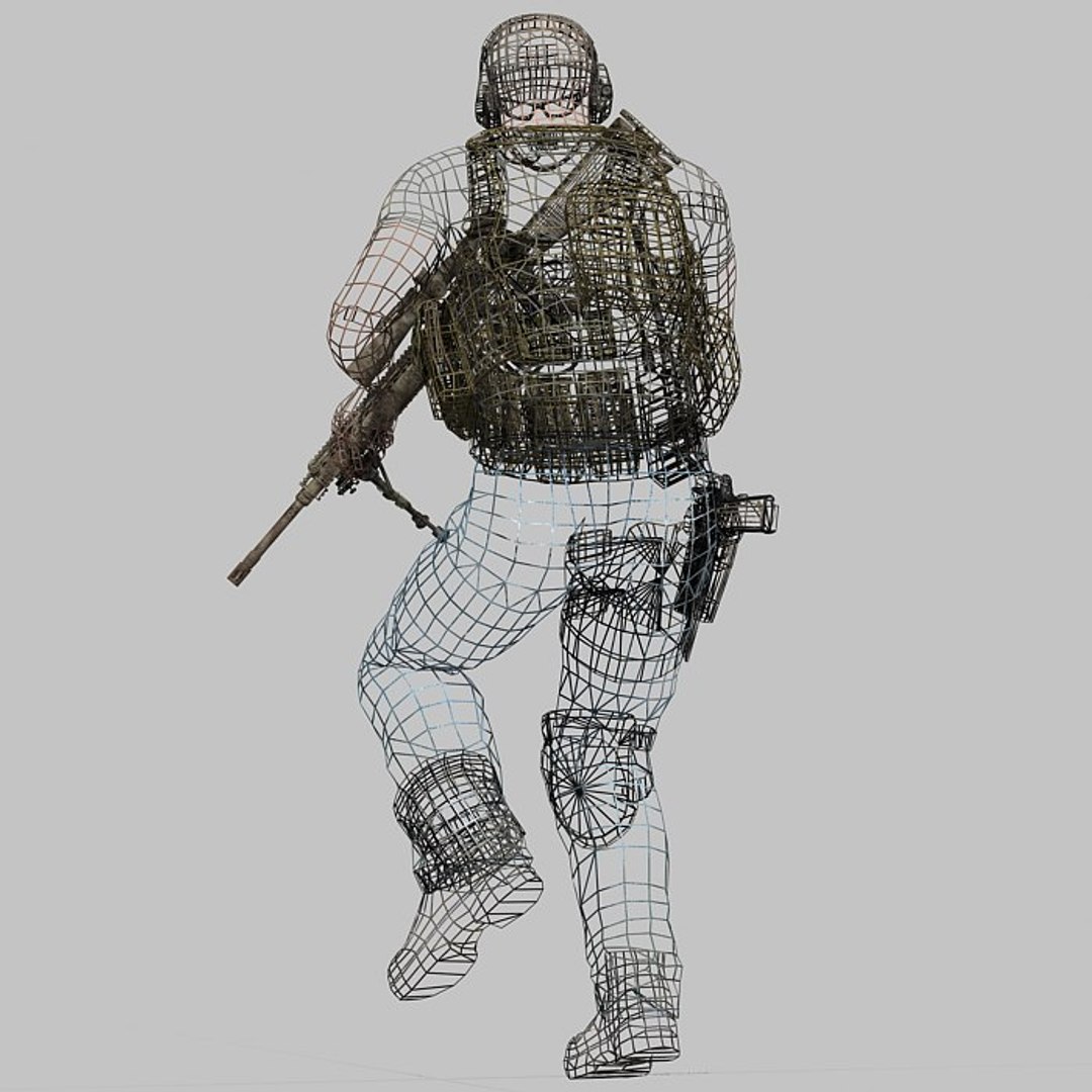 Xe Private Military Contractor 3d Model