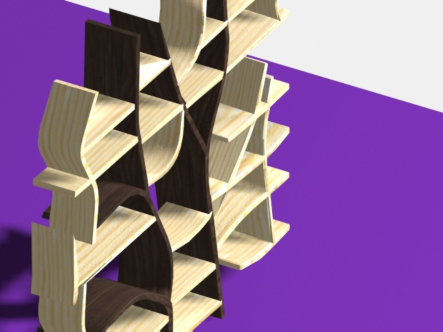 Wooden Bookshelf 3D Model - TurboSquid 1601189 Wooden Bookshelf 3D Model - TurboSquid 1601189