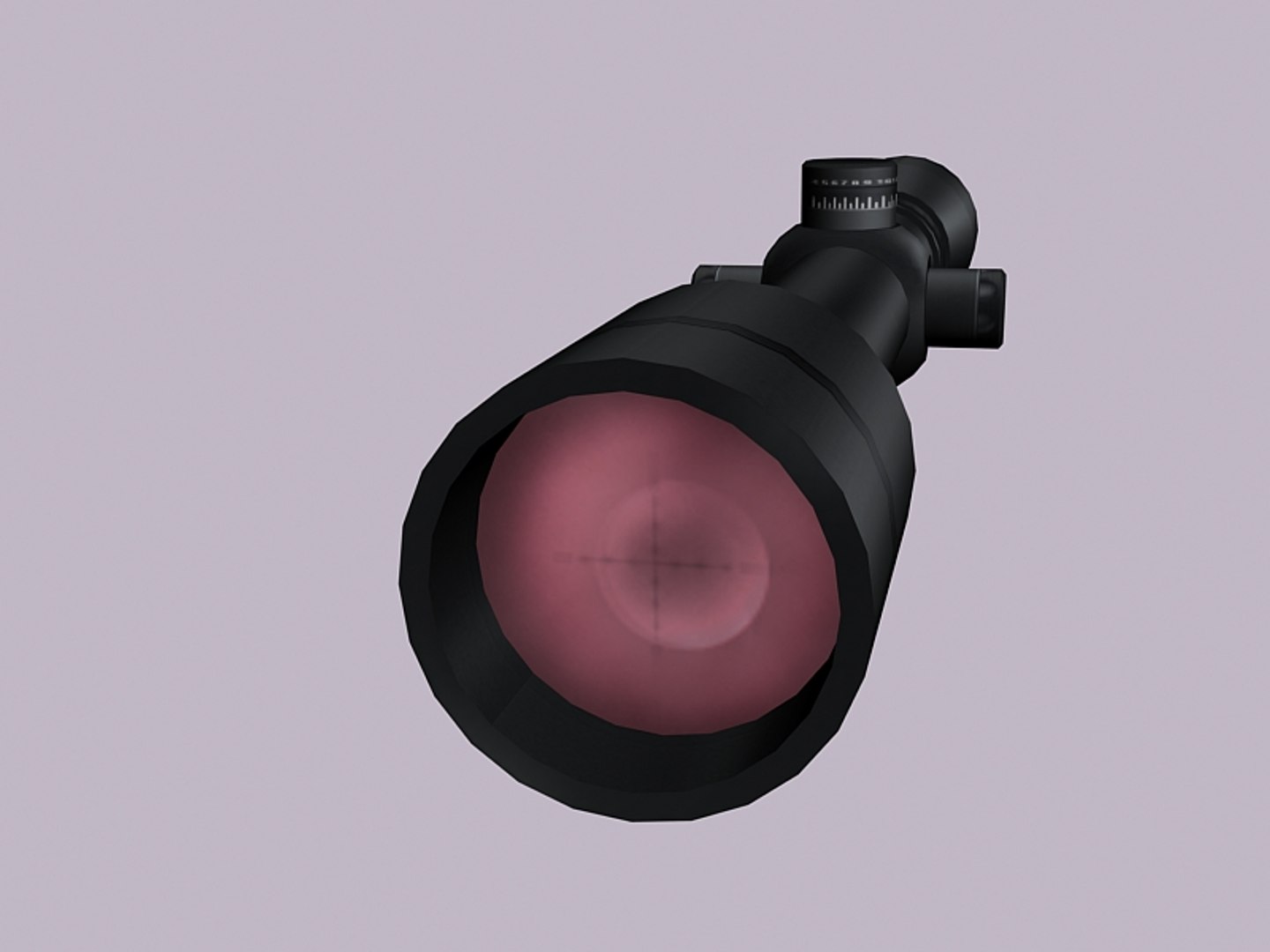 3d Generic Rifle Scope Model