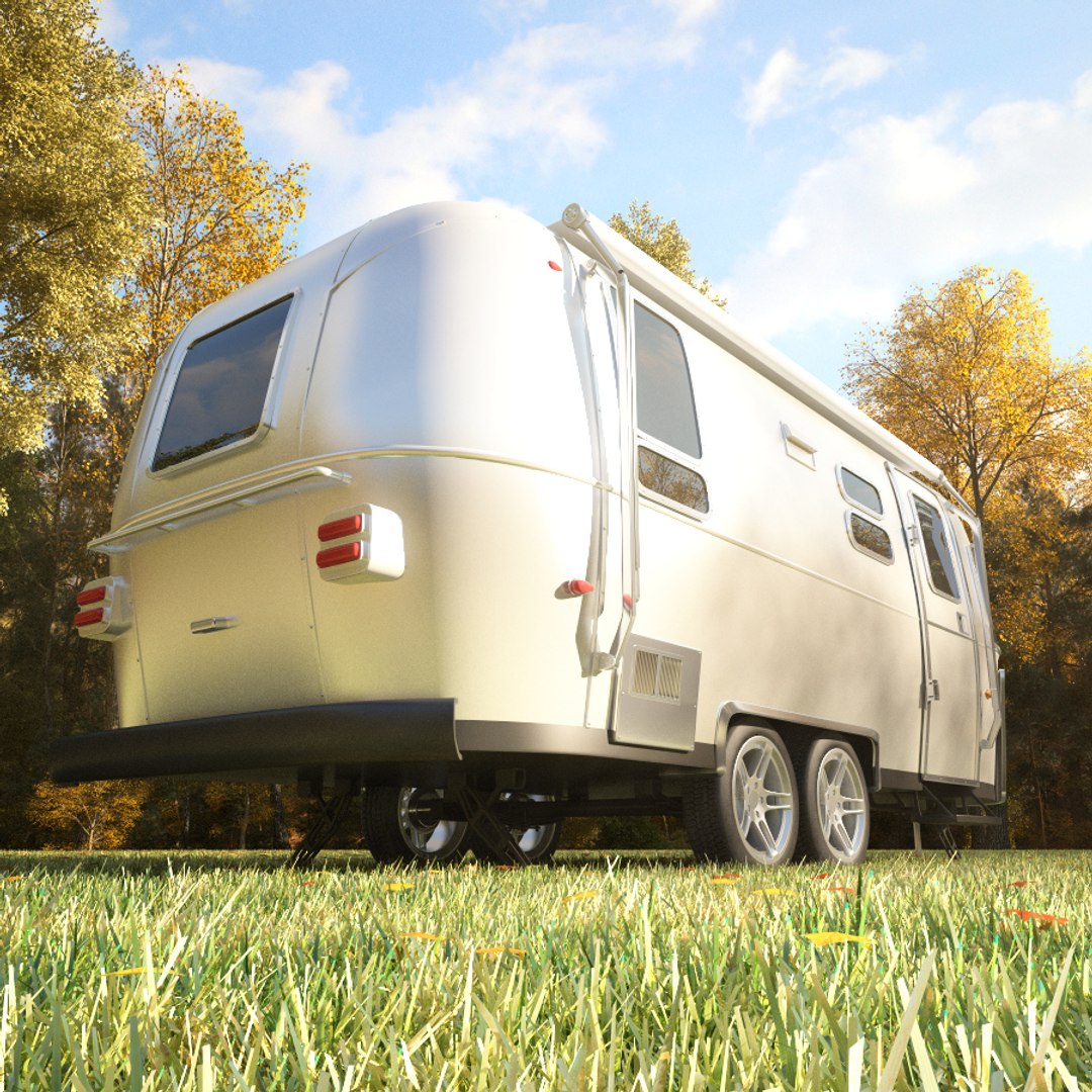 Airstream Flying Cloud Trailer Obj
