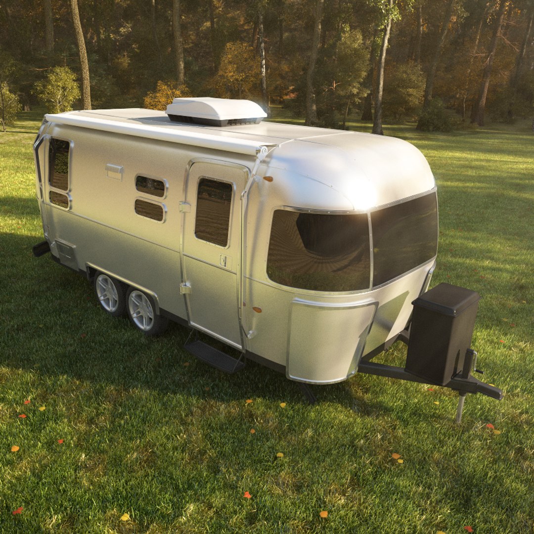 Airstream Flying Cloud Trailer Obj