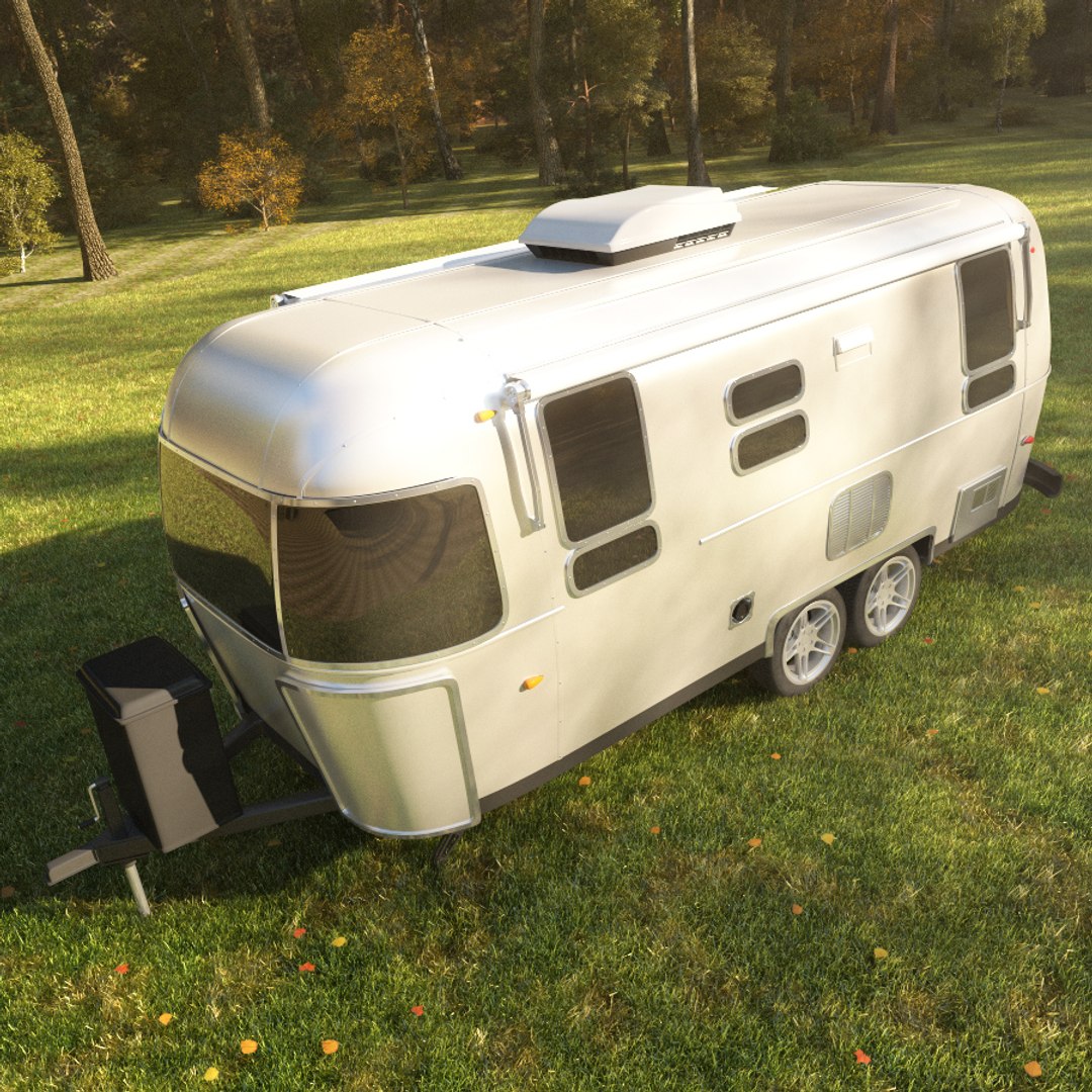 Airstream Flying Cloud Trailer Obj