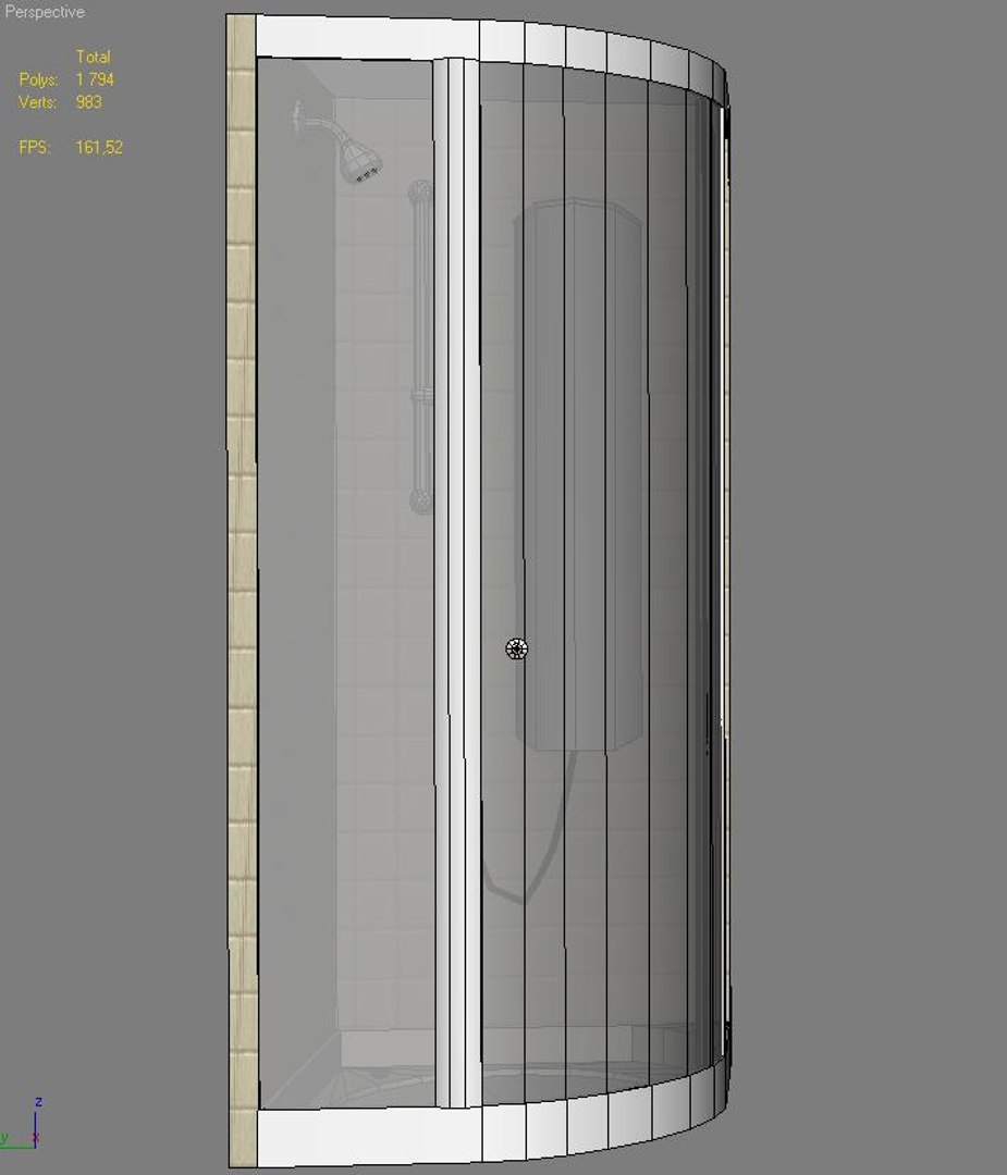 shower 3d model