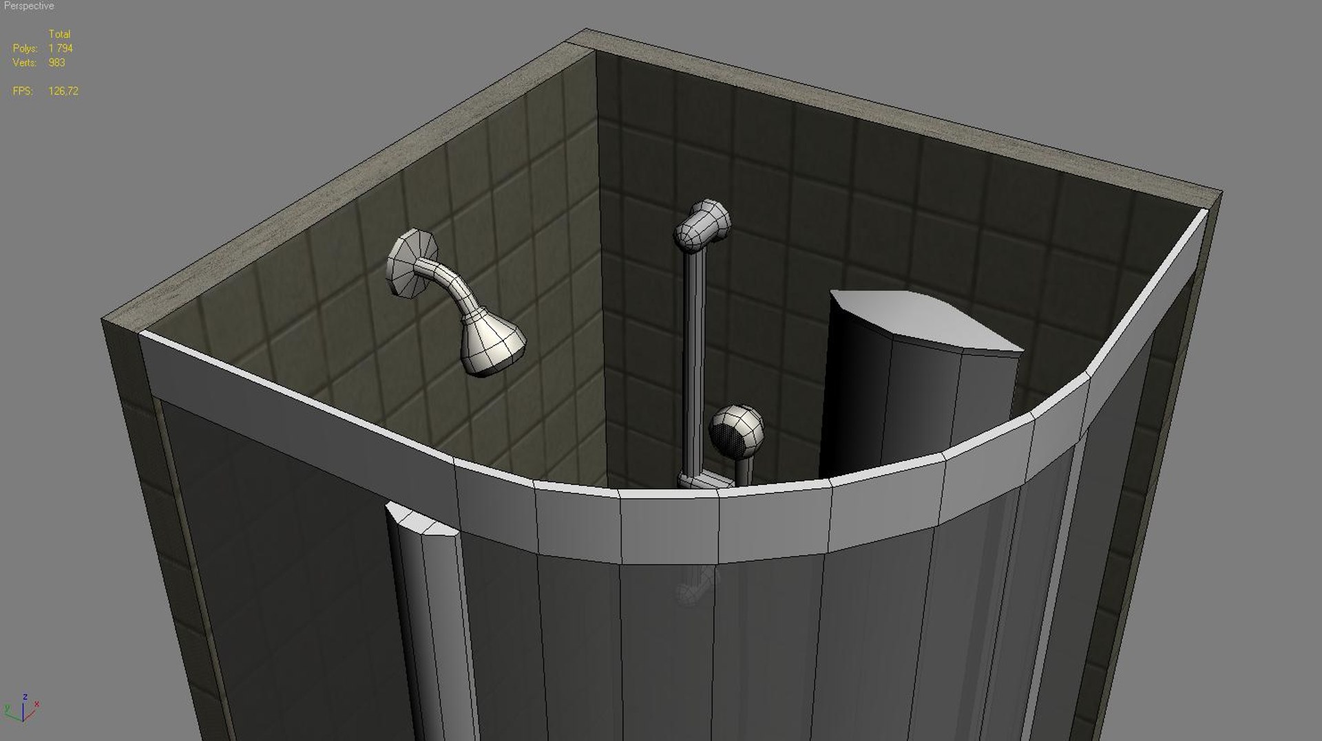 shower 3d model