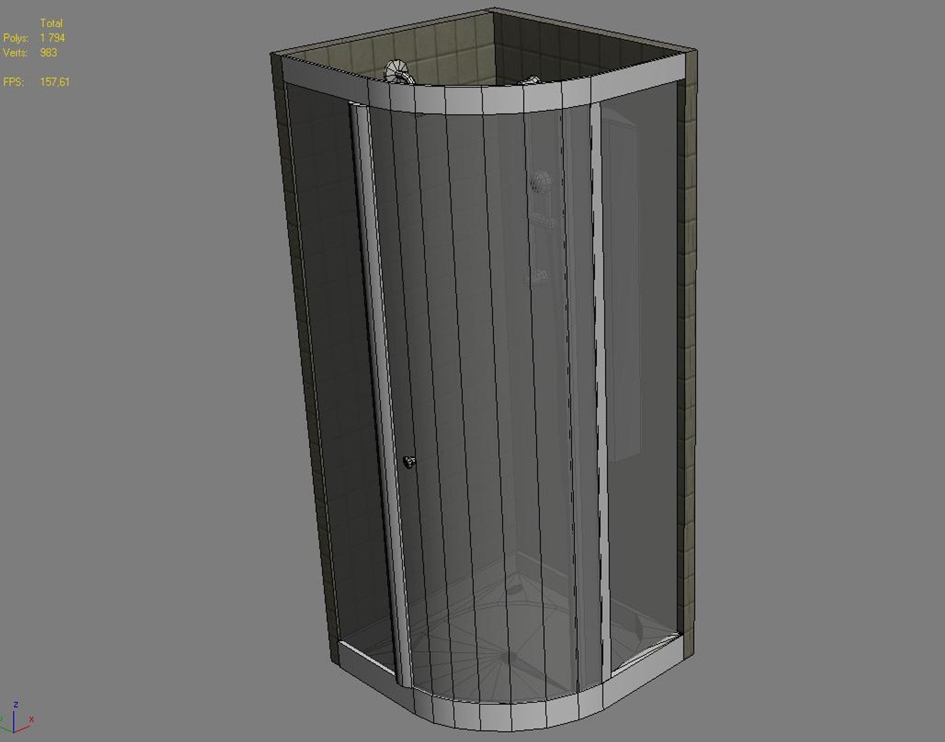 shower 3d model