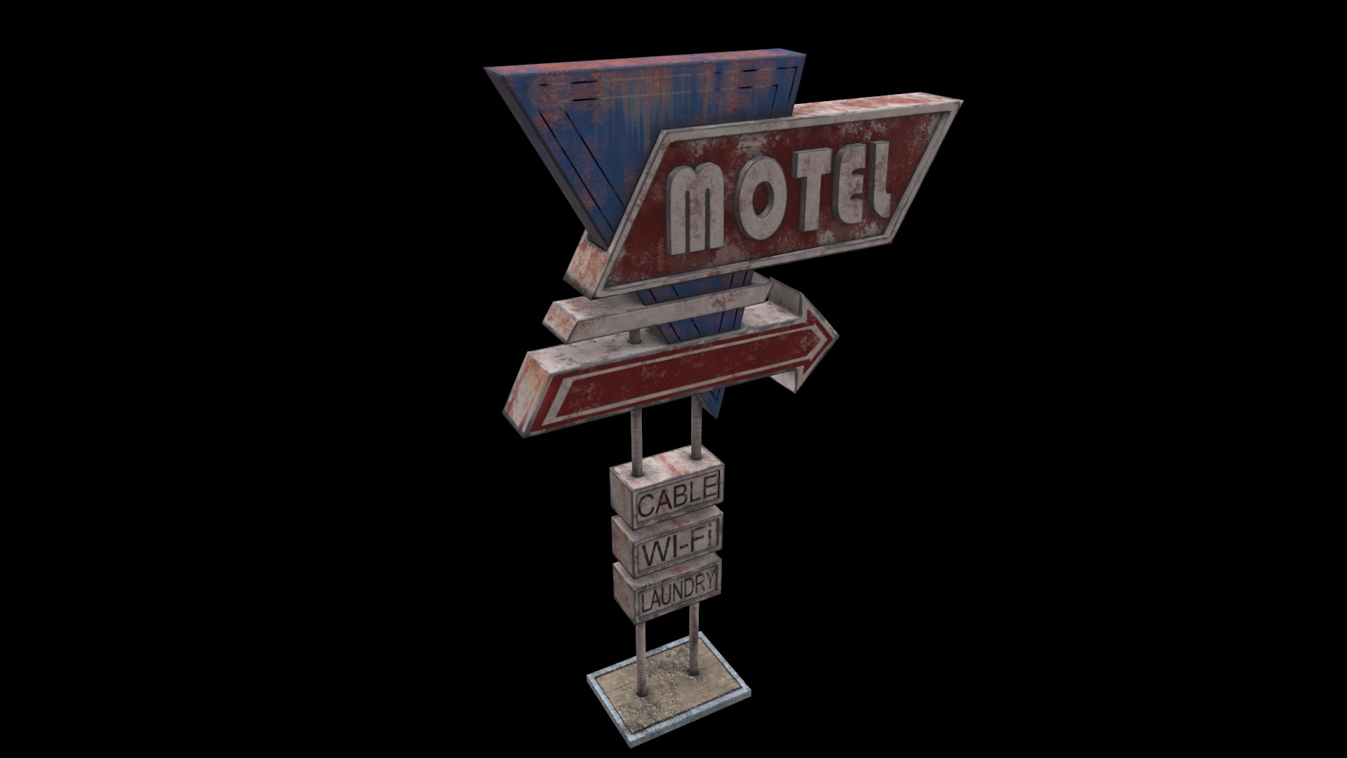 Signboard 3D Model - TurboSquid 1355329