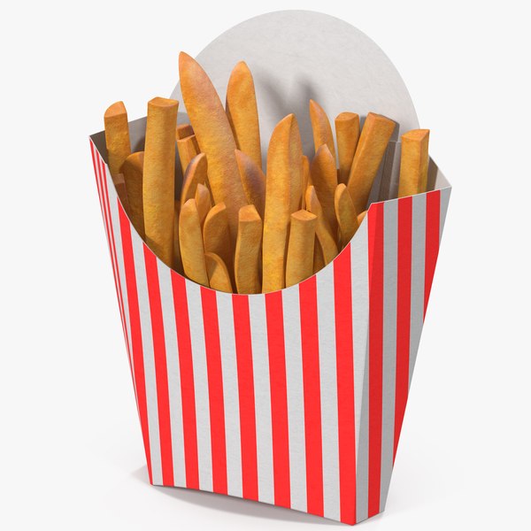 French fries 6 3D model - TurboSquid 1158435
