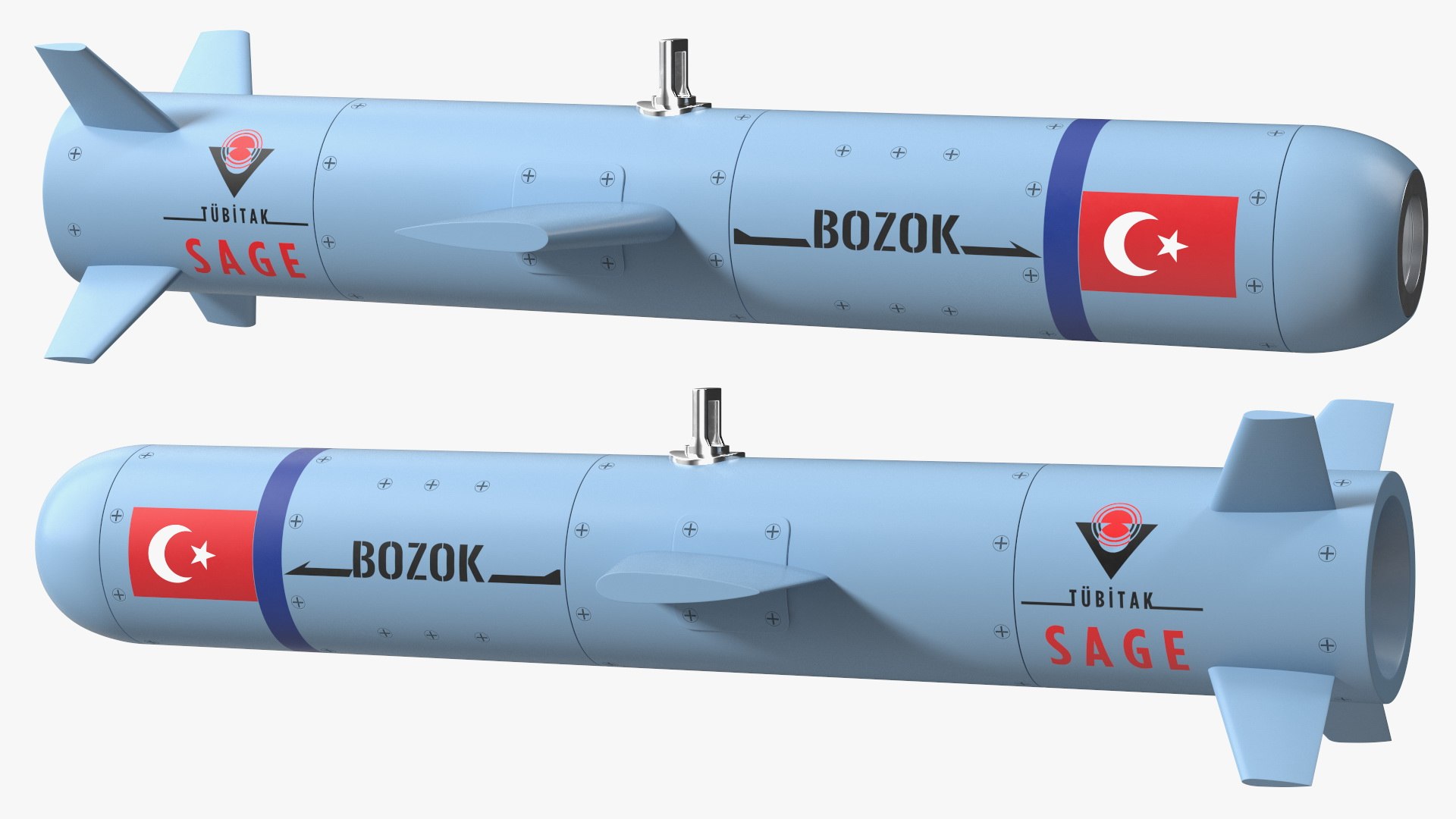 3D Bozok Laser Guided Rocket - TurboSquid 2132247