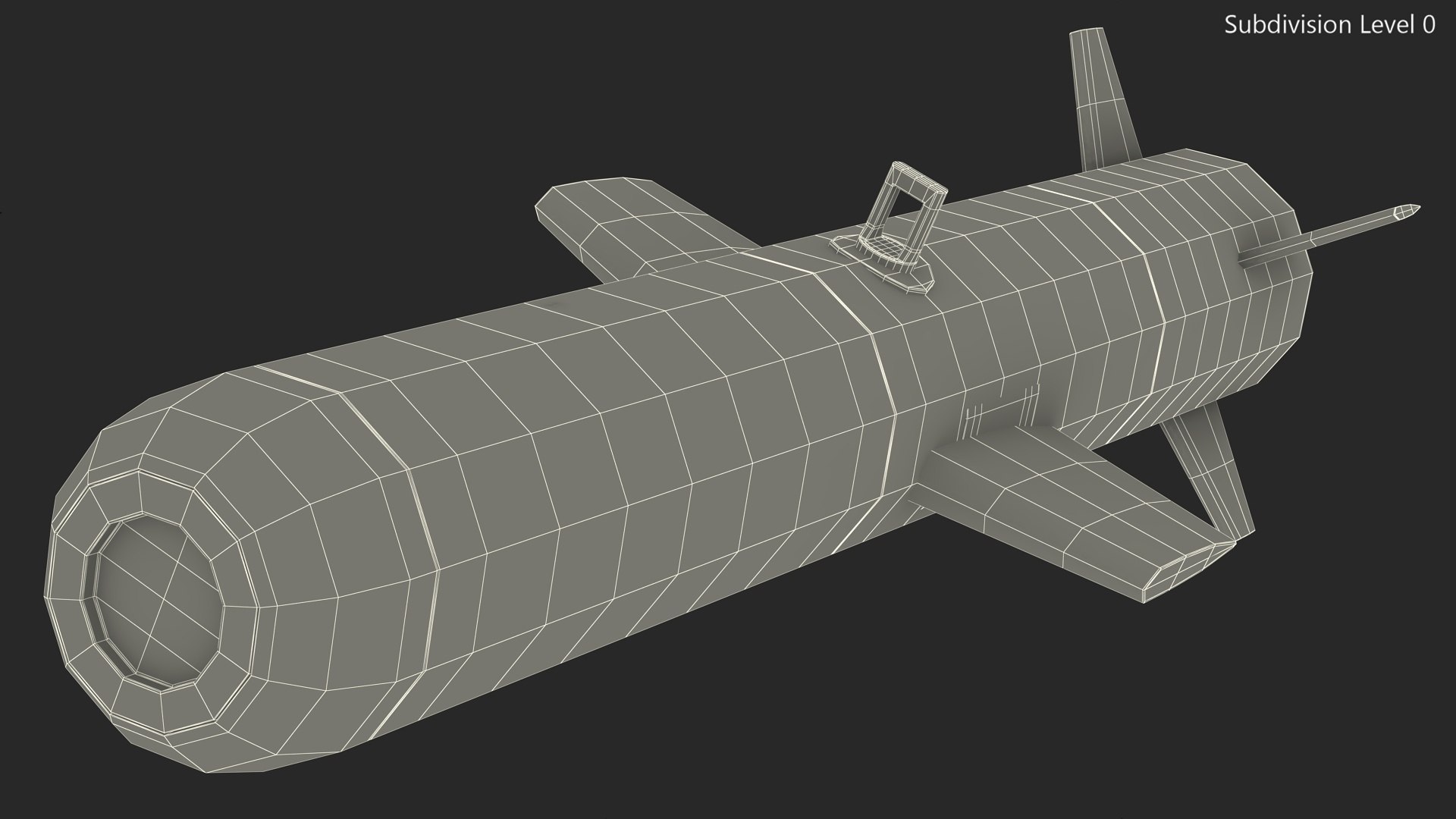 3D Bozok Laser Guided Rocket - TurboSquid 2132247