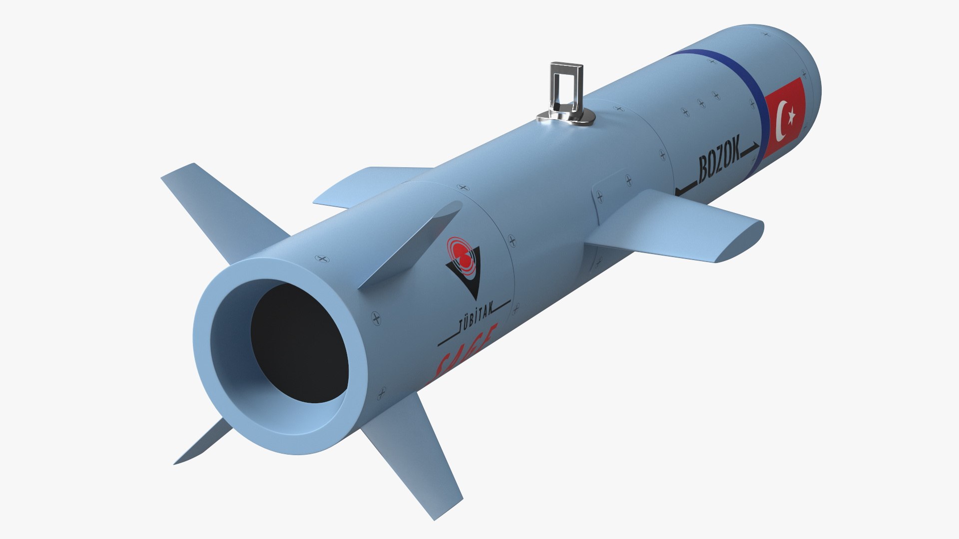 3D Bozok Laser Guided Rocket - TurboSquid 2132247