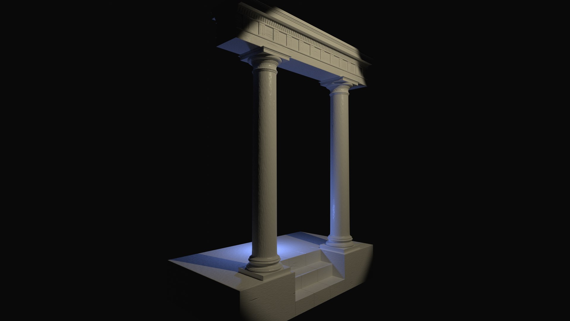 Antique column 3D model - TurboSquid 1510398