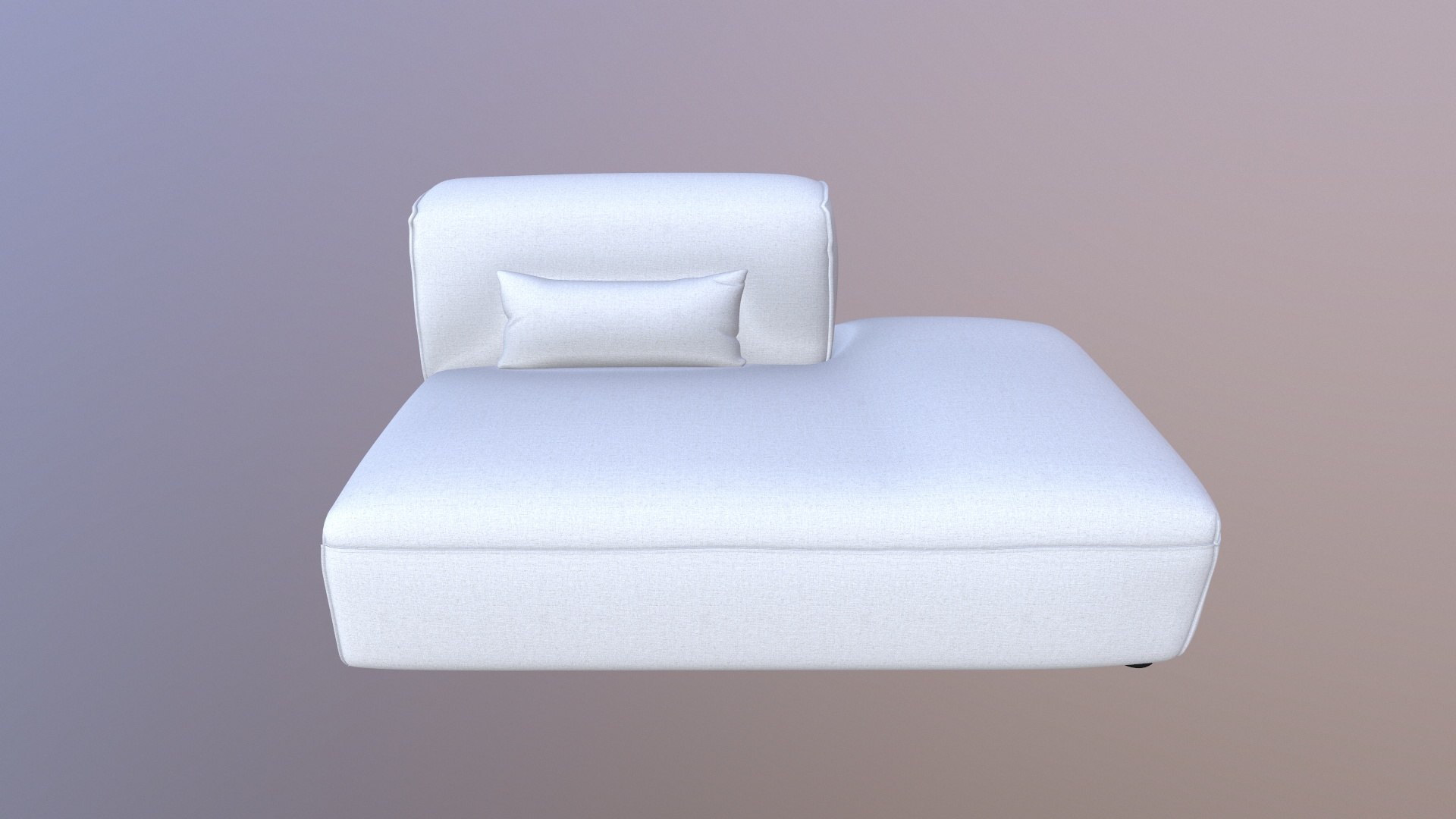 Armless Modular Piece Sofa 3D Model - TurboSquid 2023730