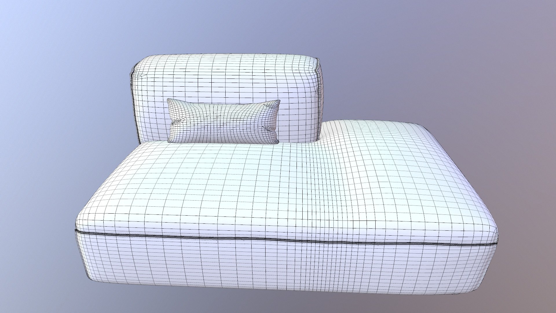 Armless Modular Piece Sofa 3D Model - TurboSquid 2023730