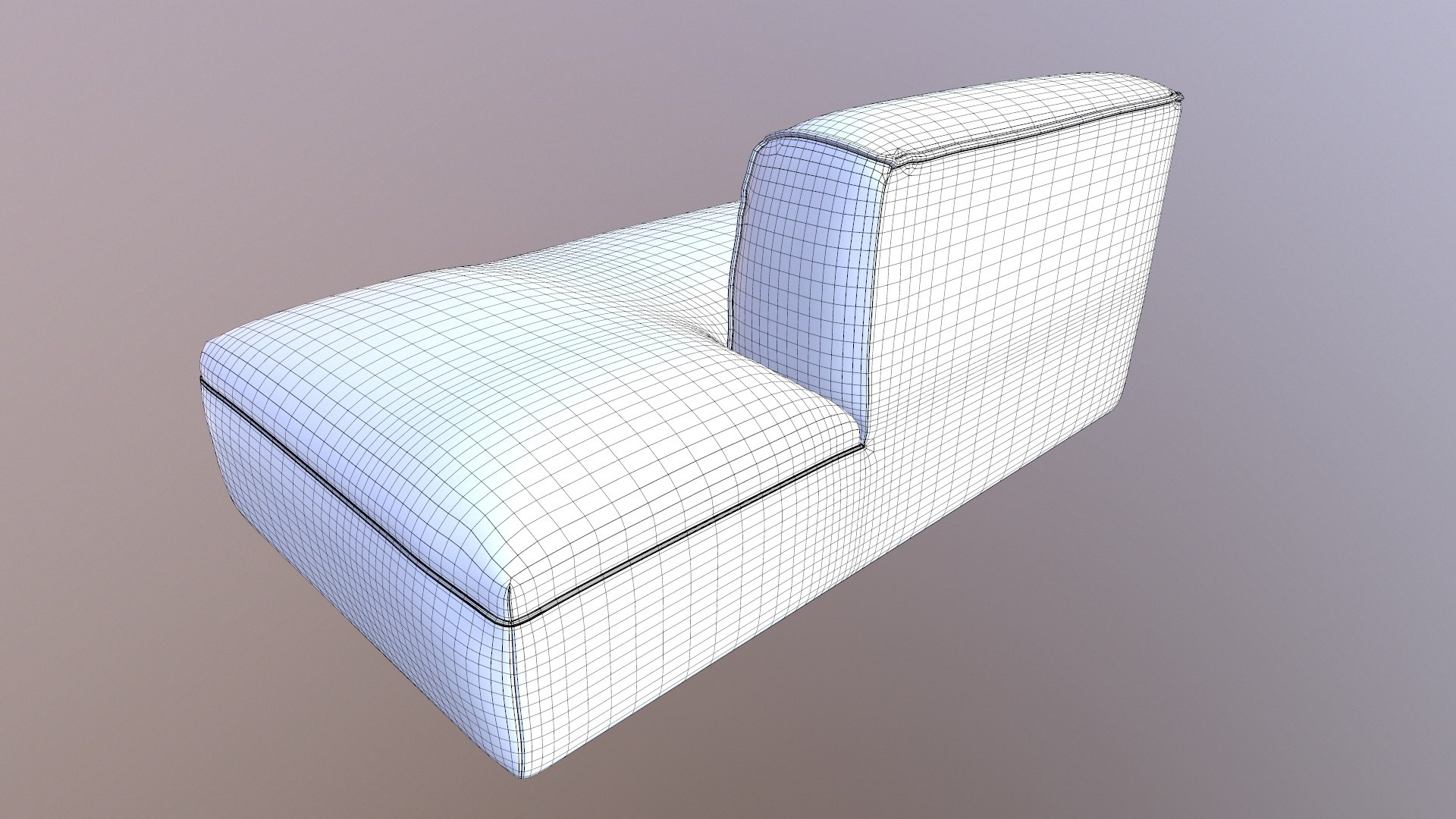 Armless Modular Piece Sofa 3D Model - TurboSquid 2023730